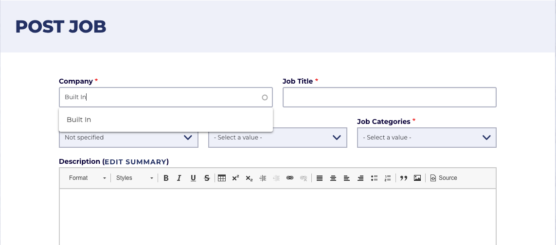 How can I add a job to my profile?